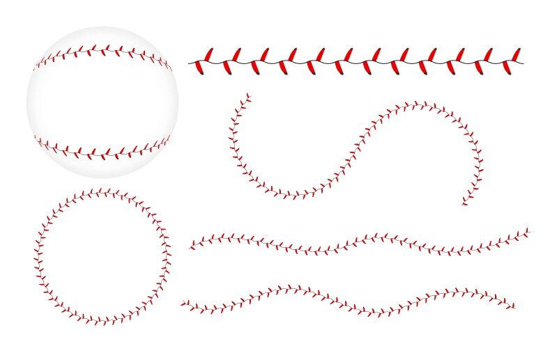 Baseball Laces Vector Images (over 1,800)