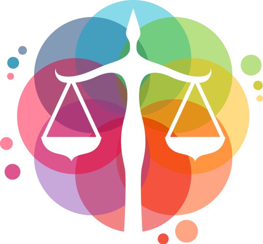 Scales of Justice Logo Royalty Free Vector Image