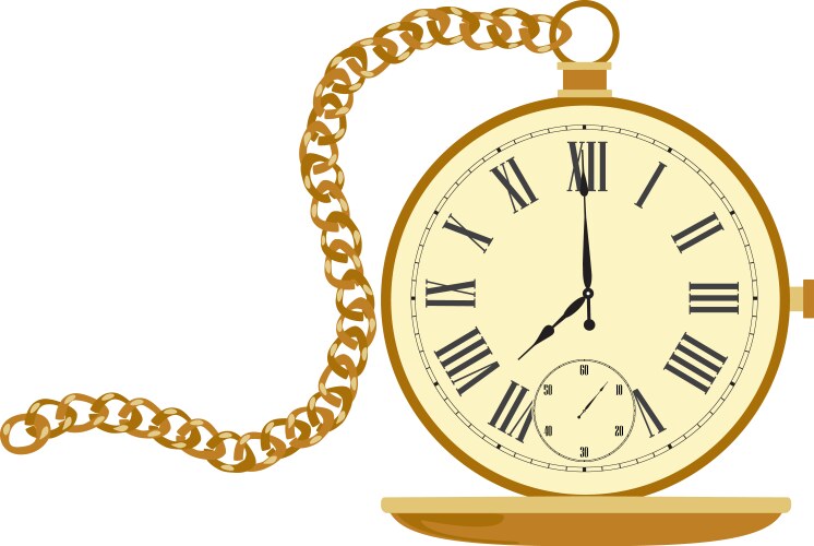 Pocket watch tattoo Royalty Free Vector Image - VectorStock