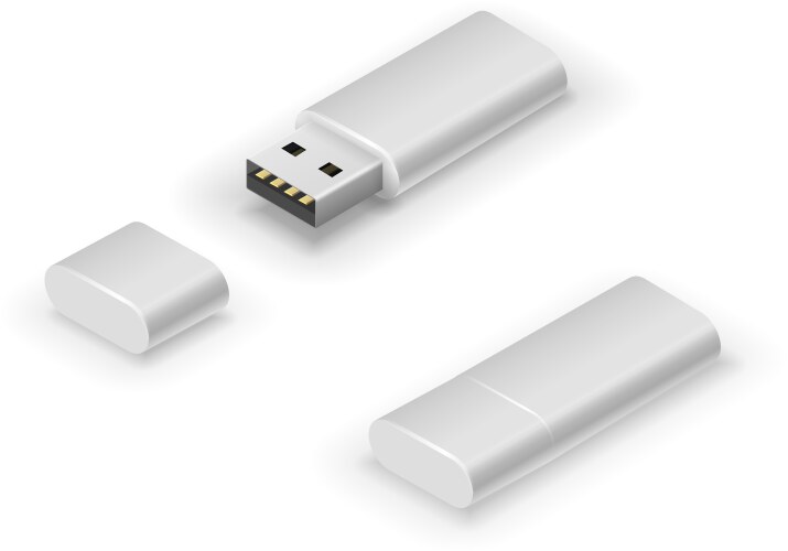 Realistic USB Flash Drive – Royalty-Free Vector | VectorStock