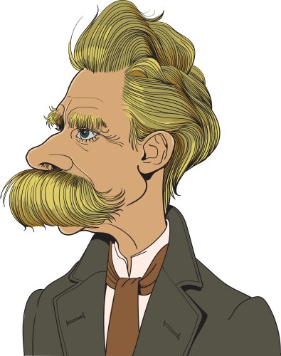 Friedrich nietzsche Royalty Free Vector Image - VectorStock