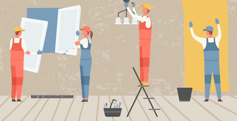 Cartoon Renovation Vector Images (over 9,400)