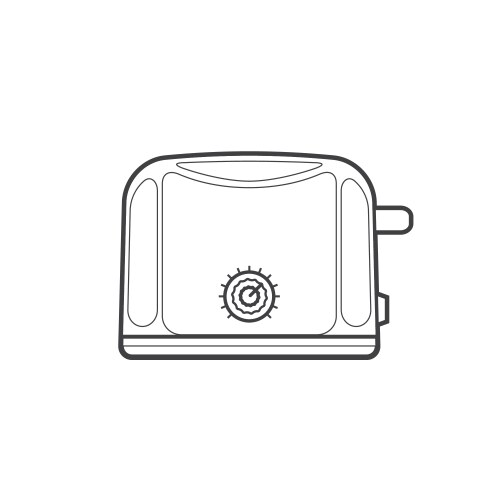 Broken toaster error 3d icon Royalty Free Vector Image