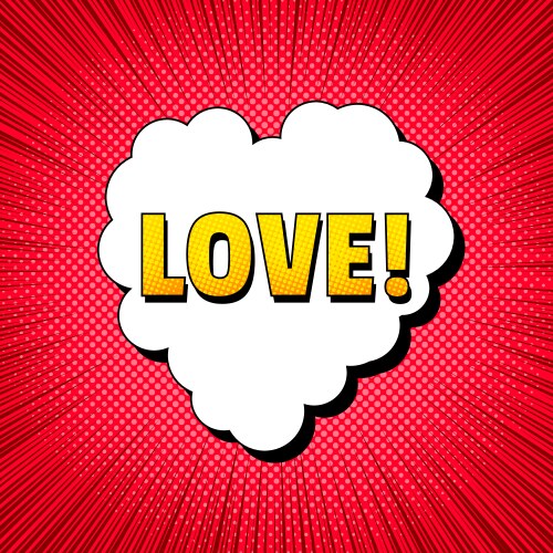 Romantic and amorous comic concept Royalty Free Vector Image