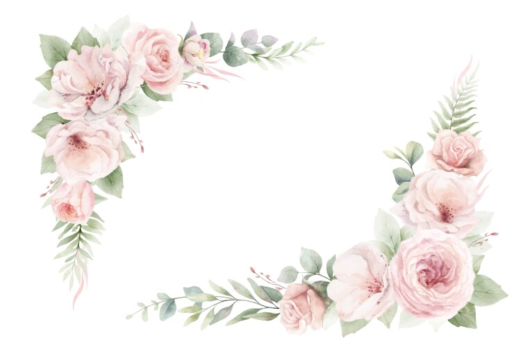 Pink Flower Border Vector Images (over 26,000)