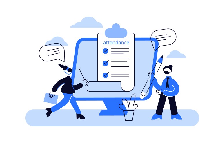 Attendance Management Vector Images (over 1,100)