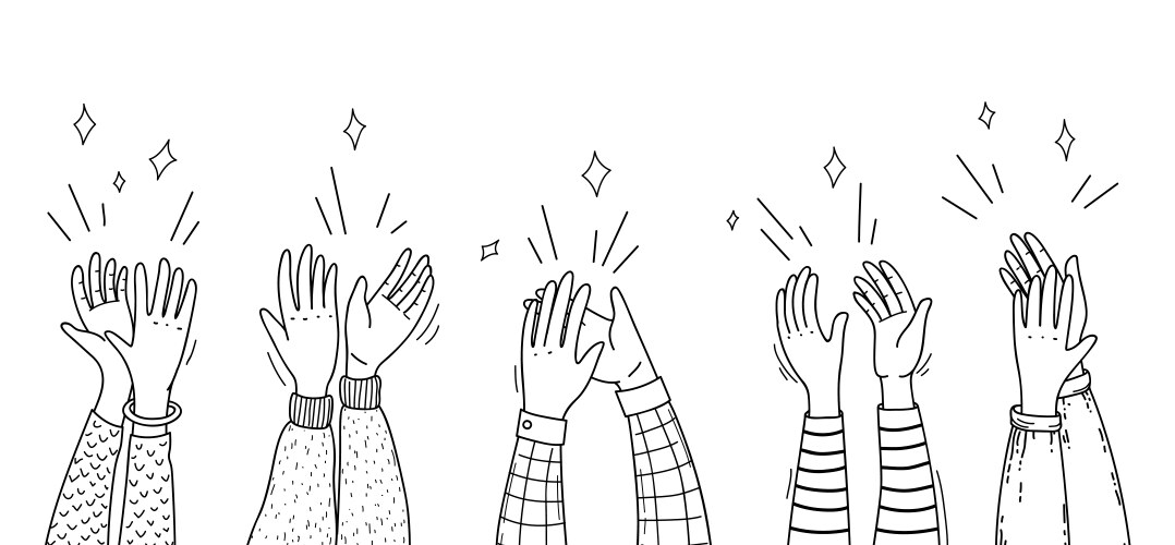Clap Hands Cartoon Vector Images (over 1,600)