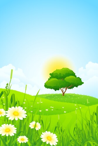 Landscape scene background Royalty Free Vector Image