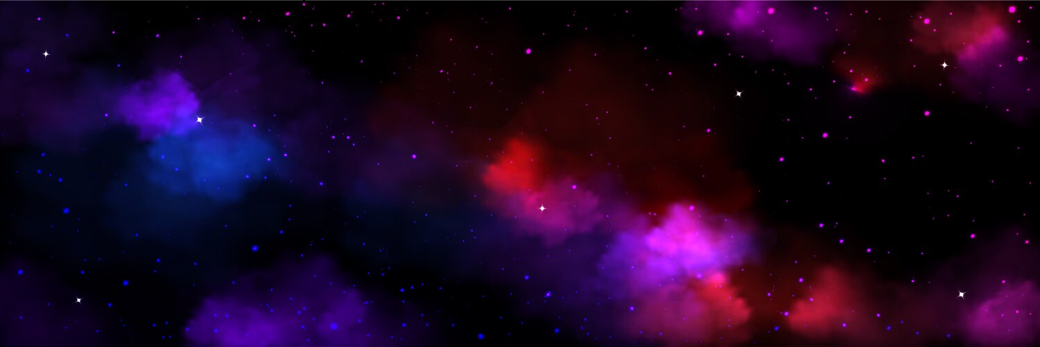 Galaxy background realistic milky way magic Vector Image