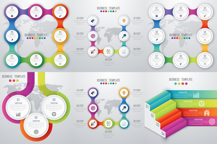 Infographics concept to display your data Vector Image