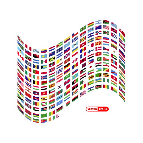 World flags design Royalty Free Vector Image - VectorStock