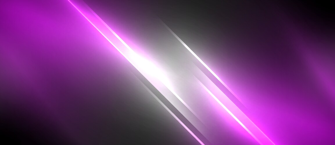 Neon dynamic diagonal light rays background Vector Image