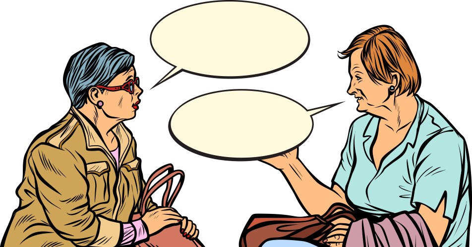 Two businessmen talking and laughing friends joke Vector Image