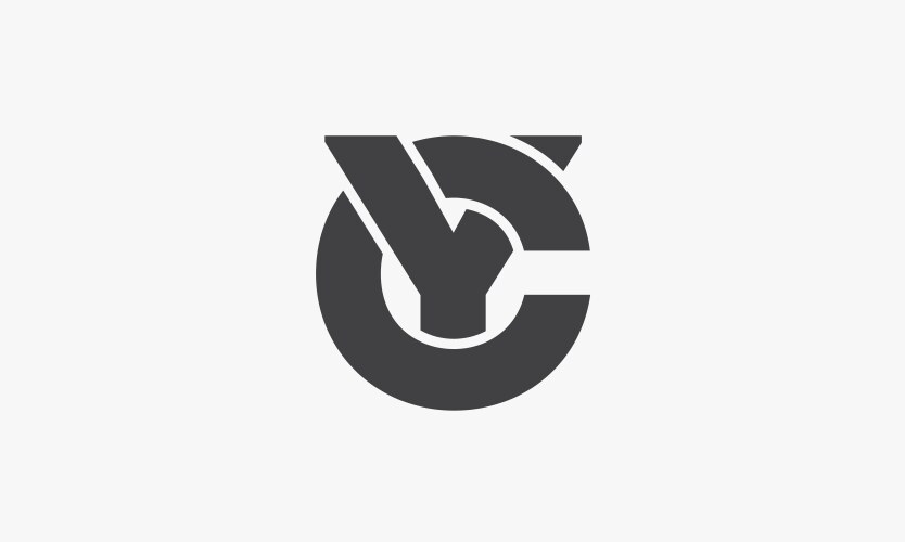 A c letter logo design creative ac letters icon Vector Image