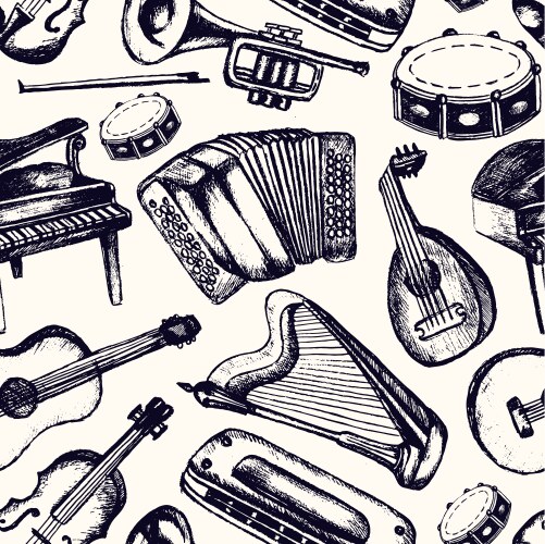 Isolated set instruments on white background Vector Image