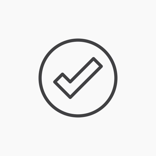 Check mark icon set Royalty Free Vector Image - VectorStock