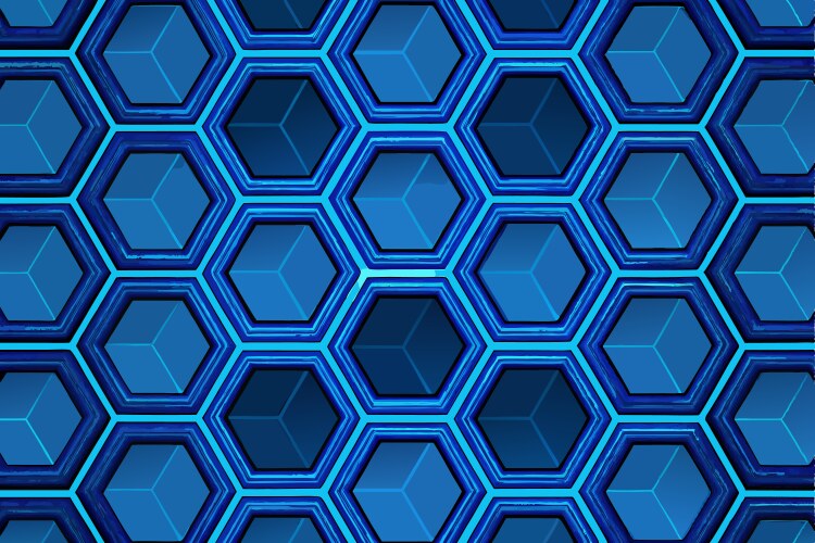 Futuristic Blue Honeycomb Pattern Hexagonal Vector Vector Images (over 2,500)