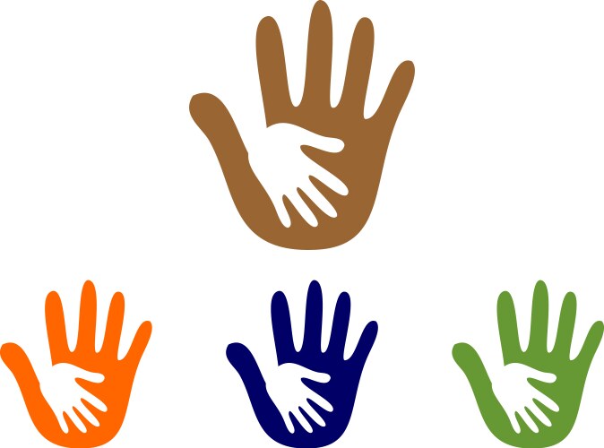 Caring hand Royalty Free Vector Image - VectorStock