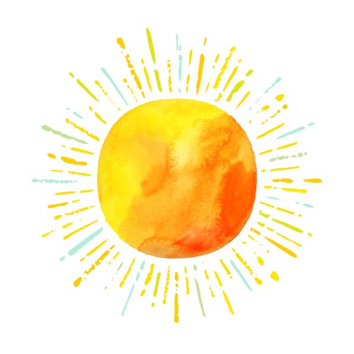 Sun Watercolor Vector Images (over 7,500)