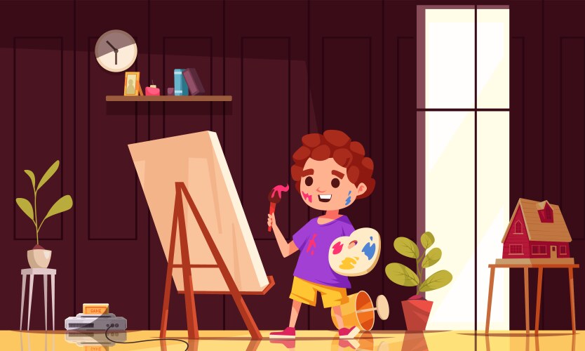 Cartoon Kids Hobbies Vector Images (over 23,000)