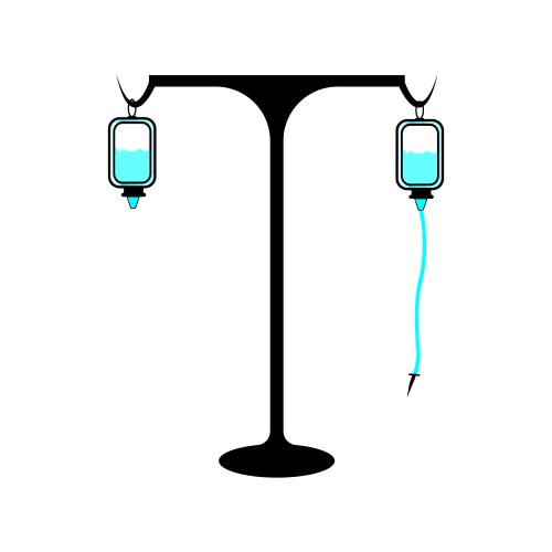 Symbol infusion icon Royalty Free Vector Image