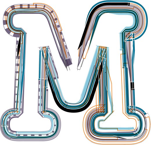 Graffiti Style Letter M Vector Images (97)