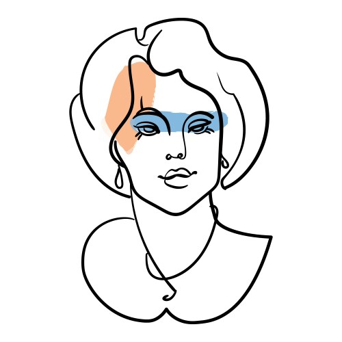 Continuous Line Abstract Face Vector Images (over 8,900) Continuous Line Abstract Face Vector Images (over 8,900)