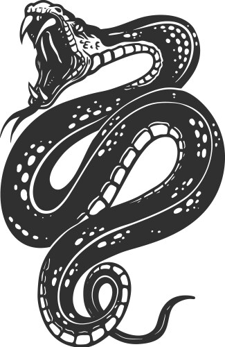 Silhouette fox design element for poster card Vector Image