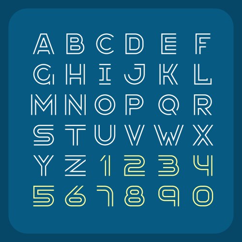 Alphabet Letters Outline Vector Images (over 44,000)