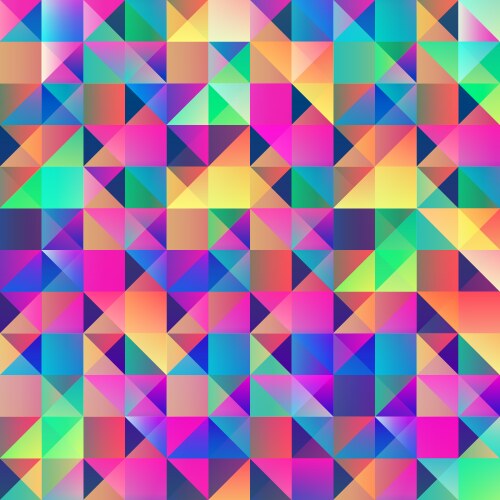 Colorful triangle seamless pattern Royalty Free Vector Image