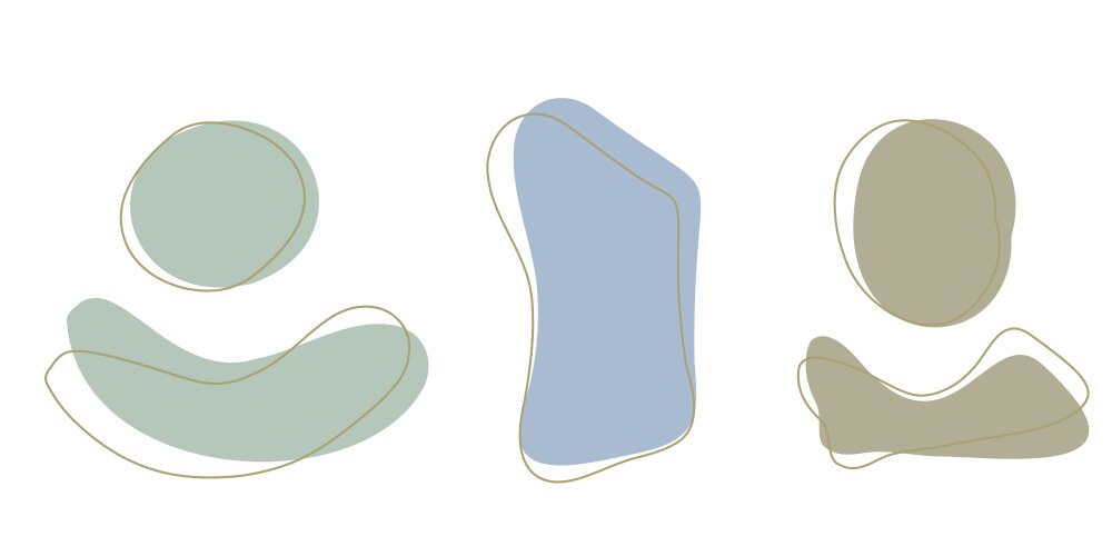 Collection Of Organic Irregular Blob Shape Vector Image