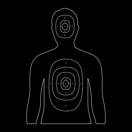 Shooting Range Human Target Vector Images (over 550)