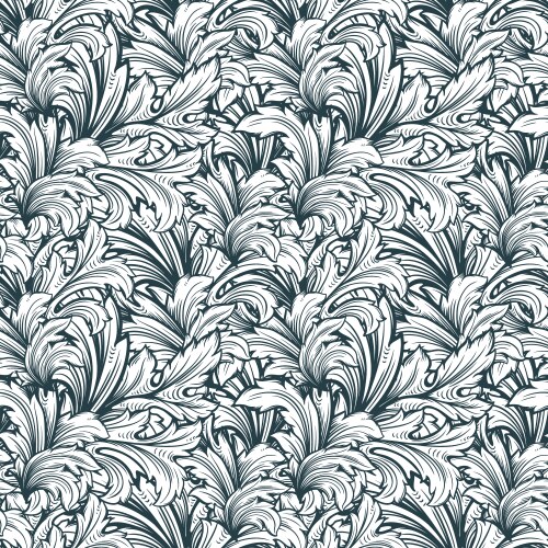 Vintage baroque seamless pattern Royalty Free Vector Image