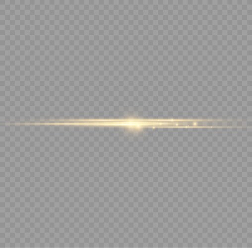 Golden line banner isolated on black Royalty Free Vector