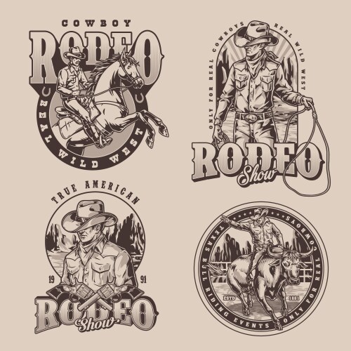 Rodeo Logos Vector Images (over 6,500)