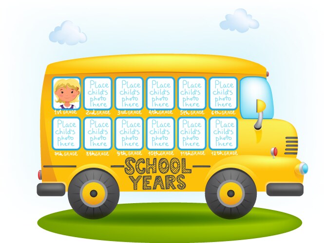 School bus Royalty Free Vector Image - VectorStock