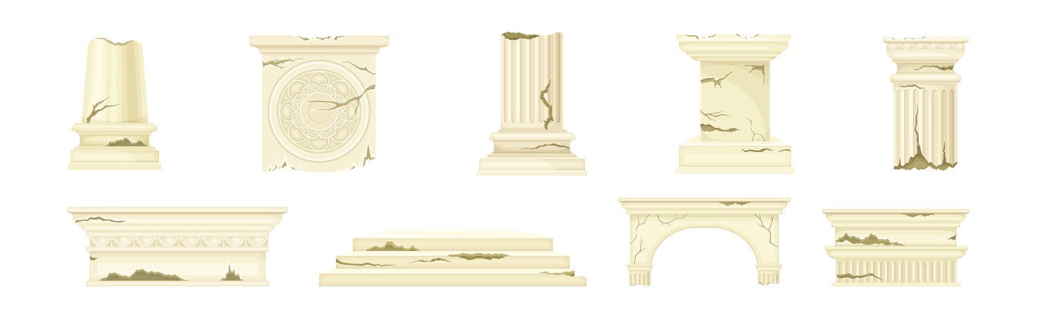 Classic antique column Royalty Free Vector Image