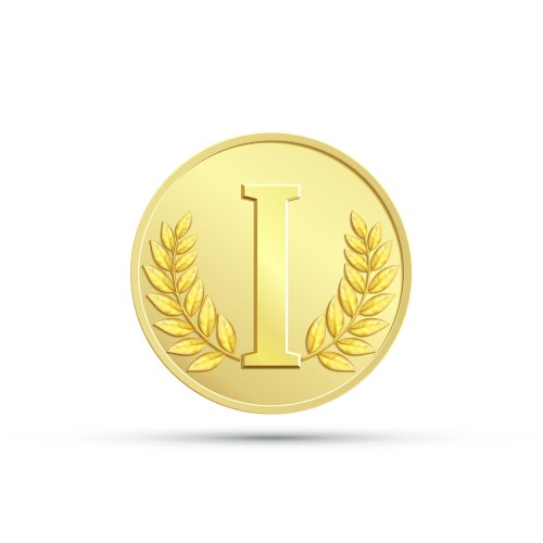 Gold medal leader icon outline success Royalty Free Vector Gold medal leader icon outline success Royalty Free Vector