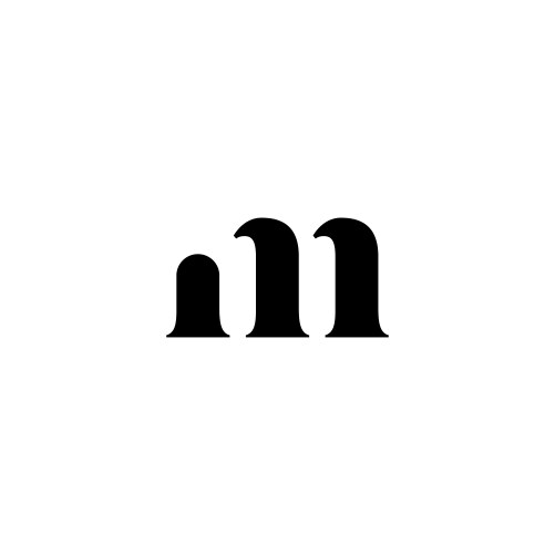 Letter m and q mq logo design template minimal Vector Image