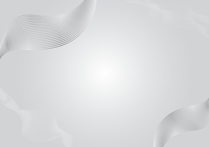 Abstract white background with gray dynamic curve Vector Image