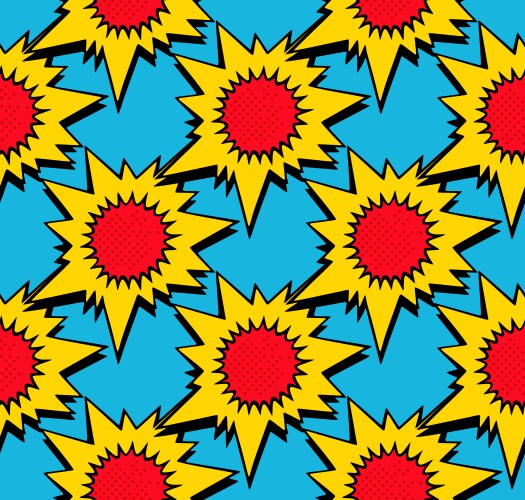 Comic speech bubbles seamless pattern various Vector Image