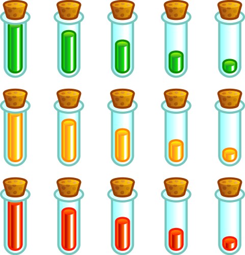 Various colors tubes Royalty Free Vector Image