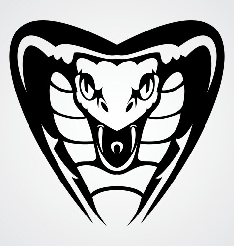 King cobra head Royalty Free Vector Image - VectorStock