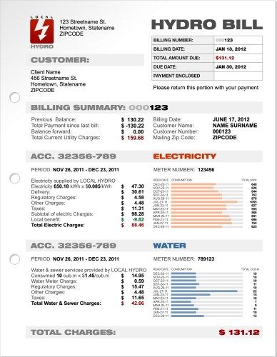 Electricity Bill Vector Images (over 2,800)