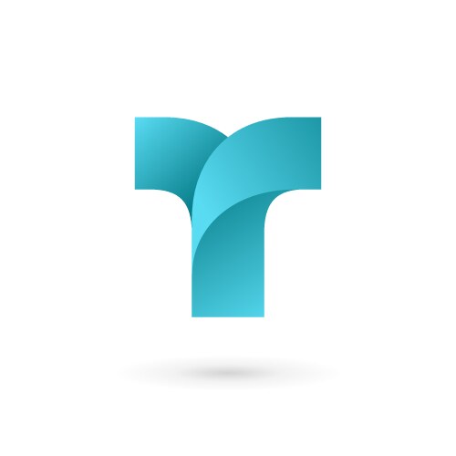 Letter t logo icon design template elements Vector Image