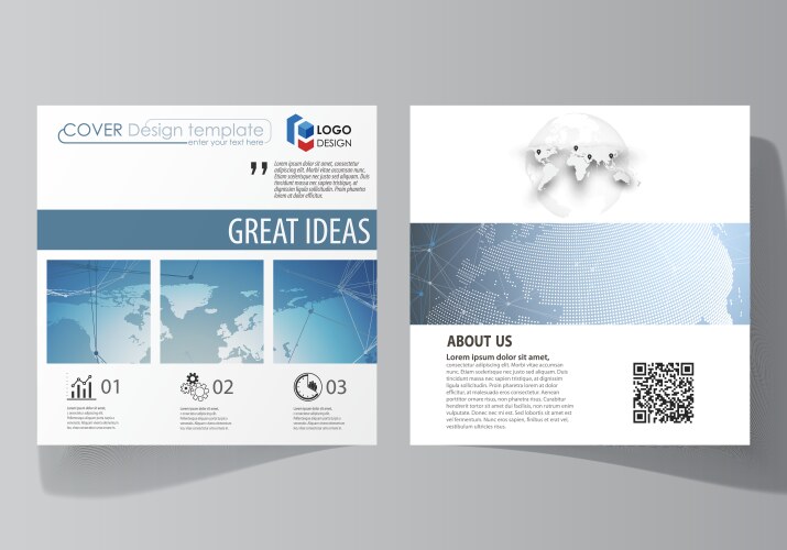 Cover page design template minimalistic brochure Vector Image