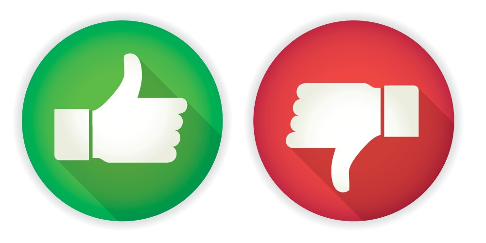 Cartoon dislike emoticon Royalty Free Vector Image