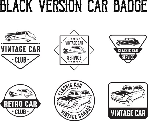 Racing Car Logos & Emblems Royalty Free Vector Image