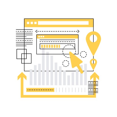 Domain Registration Concept Royalty Free Vector Image