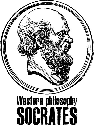 Socrates - Antique Portrait Royalty Free Vector Image